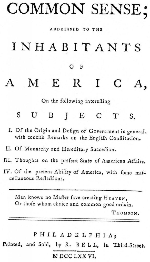 Common Sense - Kings Arms Press