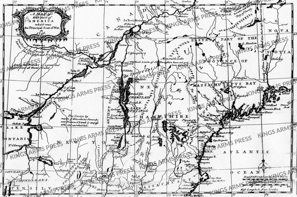 Map of that Part of America Which is the Principal Seat of War in 1756 ...
